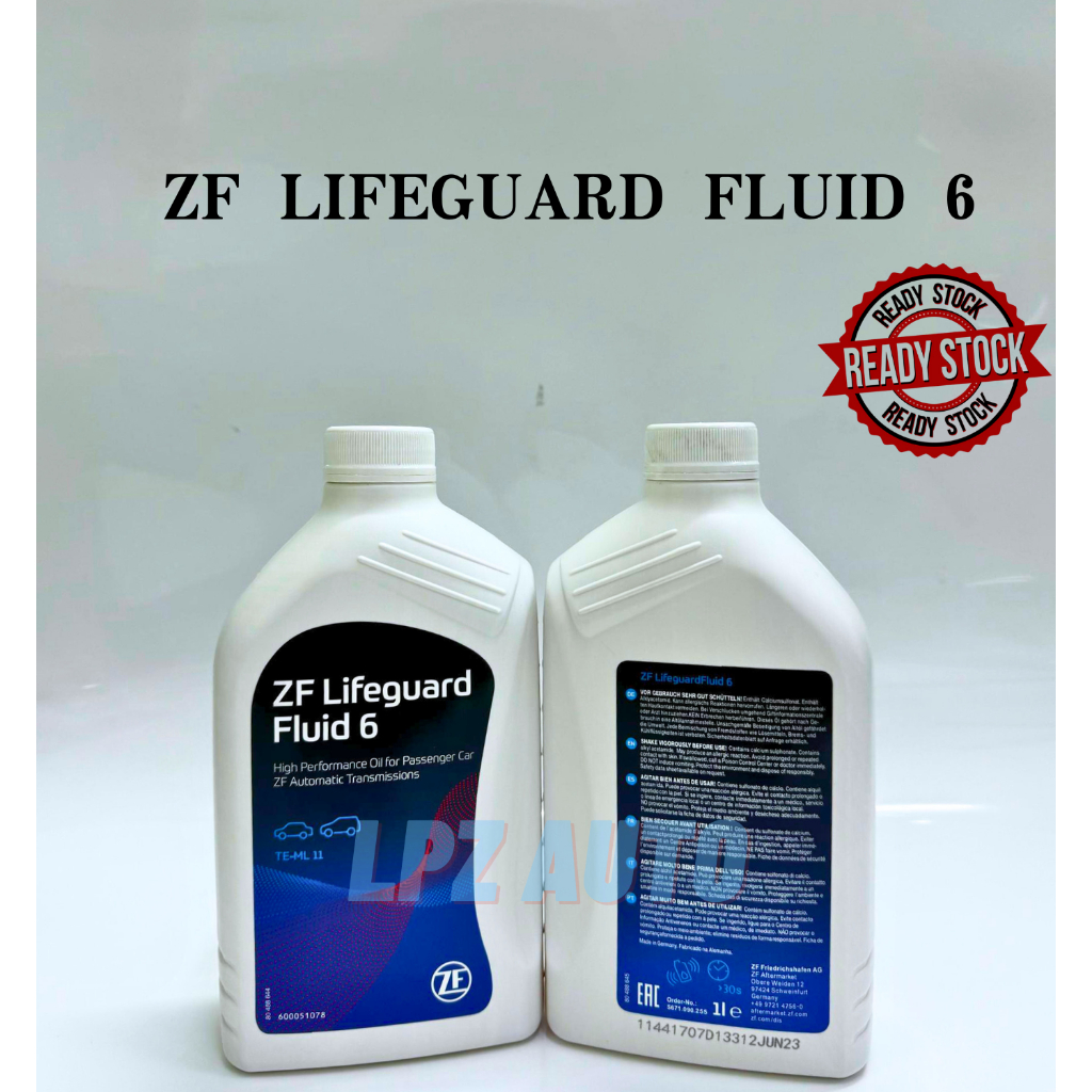 (100% ORIGINAL) ZF Lifeguard Fluid 6 Auto Transmission Fluid Auto Oil 6HP 1L Bentley BMW ...