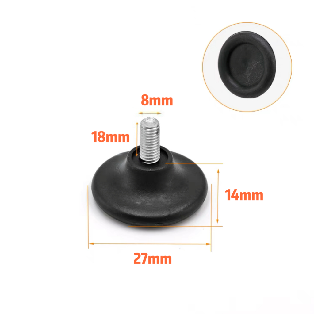 CP ONLINE M6 M8 Thread Blanking End Cap Levelling Adjustable Screw Leg ...