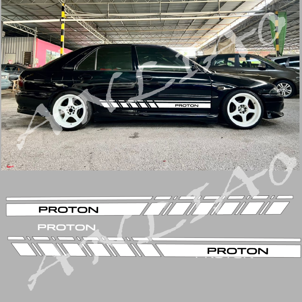 PROTON WIRA AEROBACK CAR BODY STICKERS SET | Shopee Malaysia