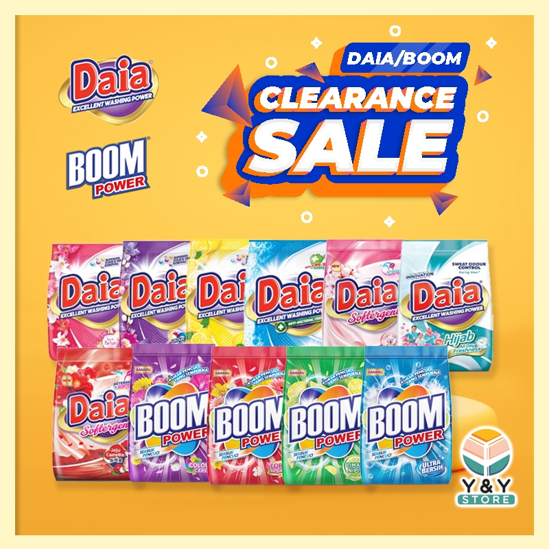 [Clearance ] Daia & Boom Detergent Powder (Packaging Damage) | Shopee ...