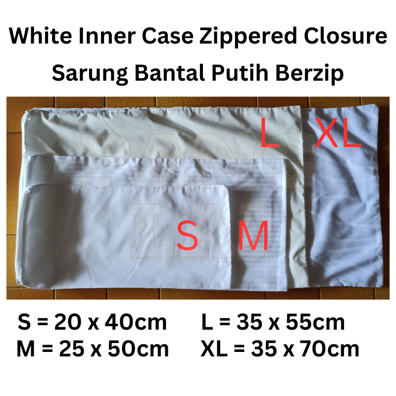 Premium White Inner Case with Zip for Buckwheat Hull or Fiber Cotton ...