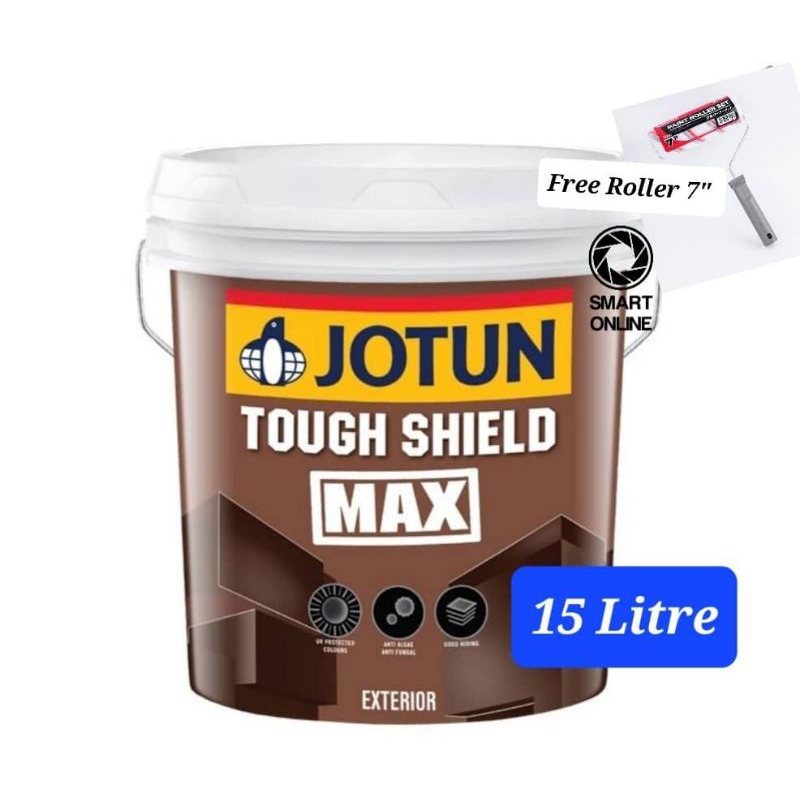 JOTUN TOUGH SHIELD MAX 15LITRE MATT EXTERIOR / CAT DINDING LUAR RUMAH ...