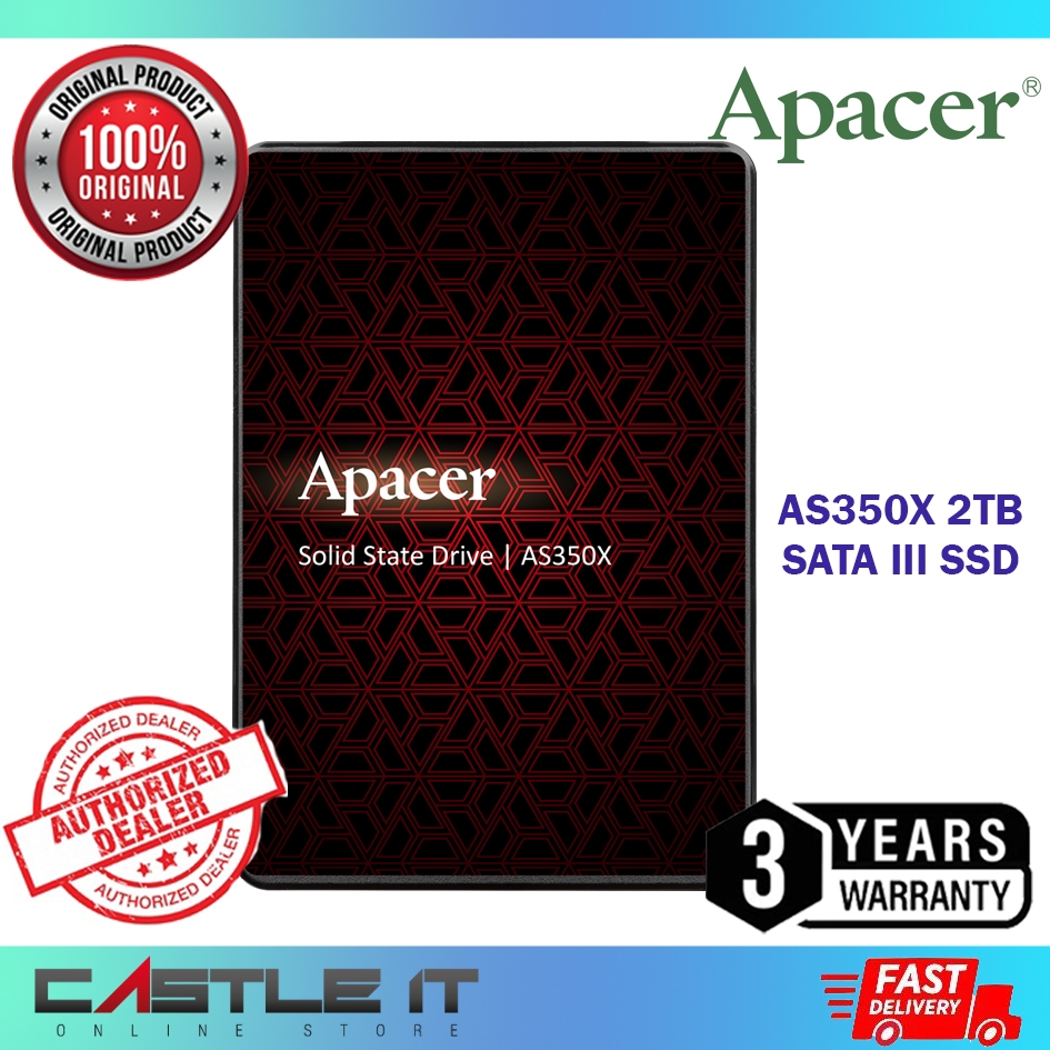 Apacer AS350X 2TB AS350 SSD SATA3 SATA III Solid State Drive ...