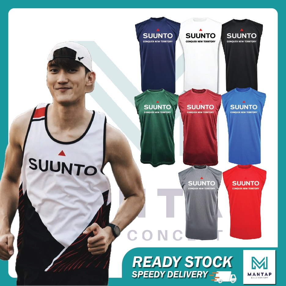 SUUNTO Hiking and Trail Running Conquer New Territory sleeveless Shirt camping outdoor hike ...