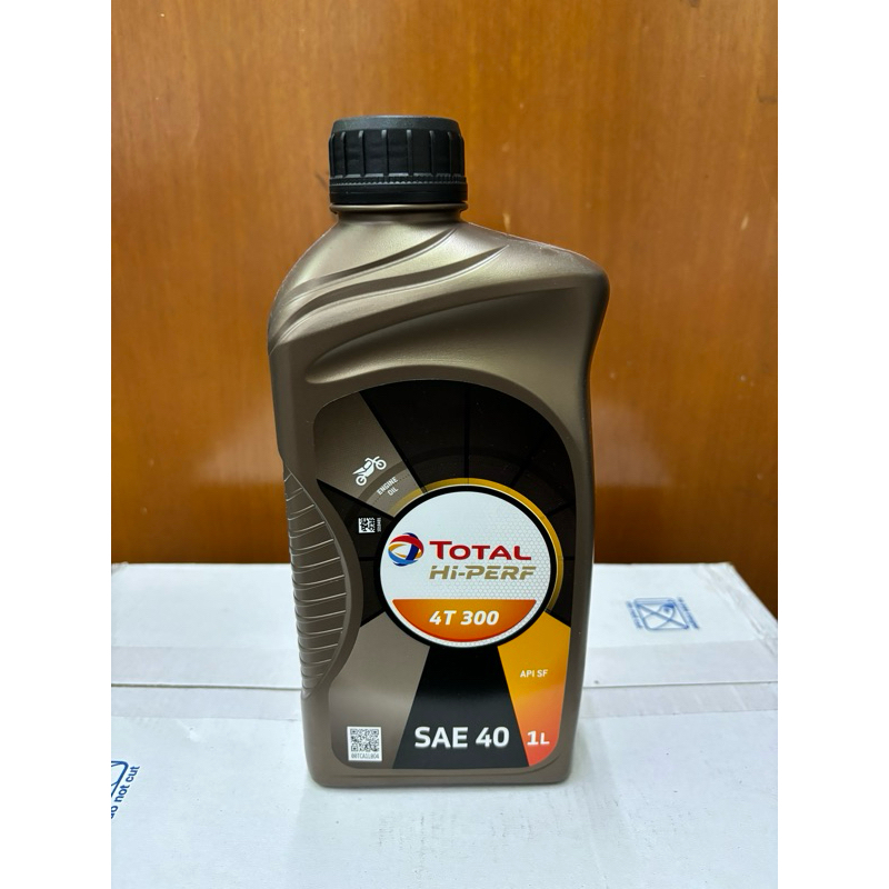 (100% ORIGINEL) 4T HI-PERF 300 SAE-40 4T ENGINE OIL MOTOR TOTAL 4T ...