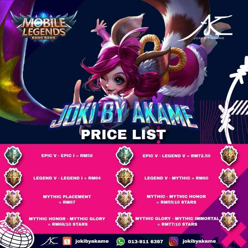 PROMO JOKI FREE 2 STAR, JOKI MLBB / BOOSTING ML ACCOUNT BY AKAME ...