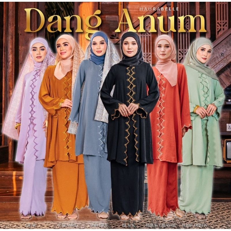 Baju Raya 2024 - Kebaya Dang Anum Sulam By Haurabelle | Shopee Malaysia