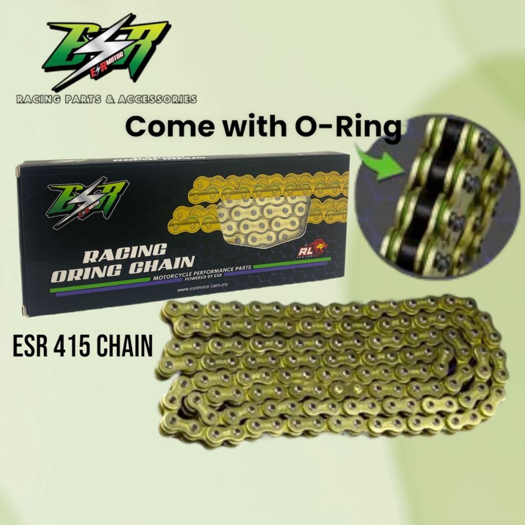 ESR Chain 415 Oring, Normal Chain 132L 100% Original ESR MOTOR | Shopee ...