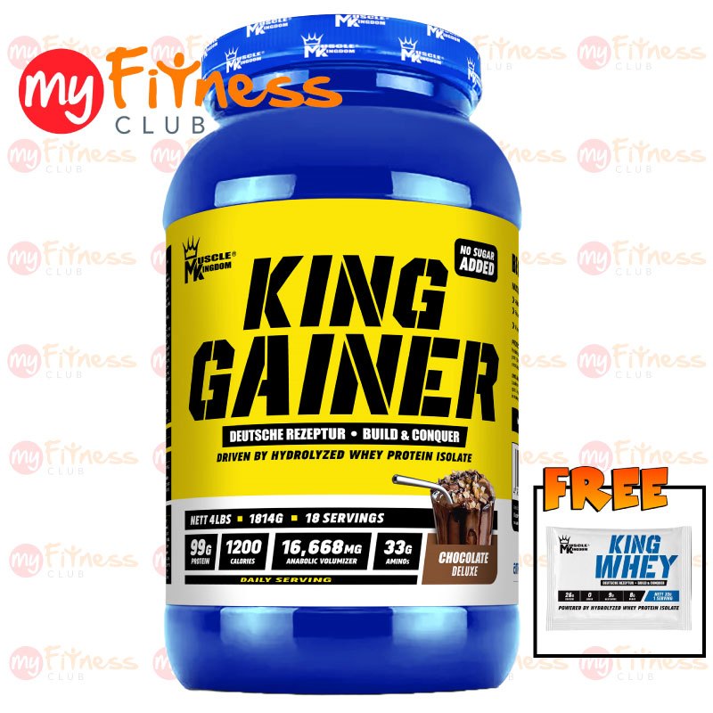 Muscle Kingdom King Gainer (1814g) HULK MASS GAINER / LEAN MASS GAIN ...