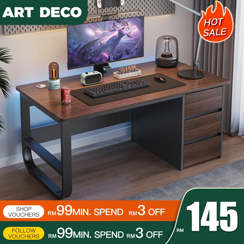 Gaming Table With Drawer Meja Gaming Meja Komputer 120CM/140CM/160CM PC ...