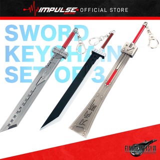 Final Fantasy Rebirth Sword Keychain - Buster Sword, Fusion Sword ...