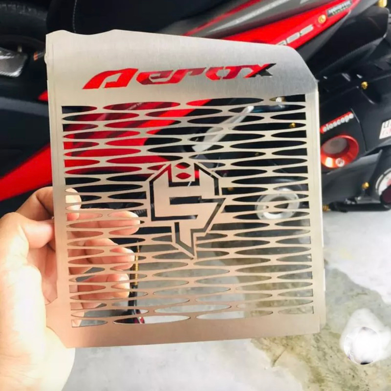 NVX / NMAX RADIATOR COVER STAINLESS STEEL YAMAHA NVX 155 V1 V2 AEROX ...