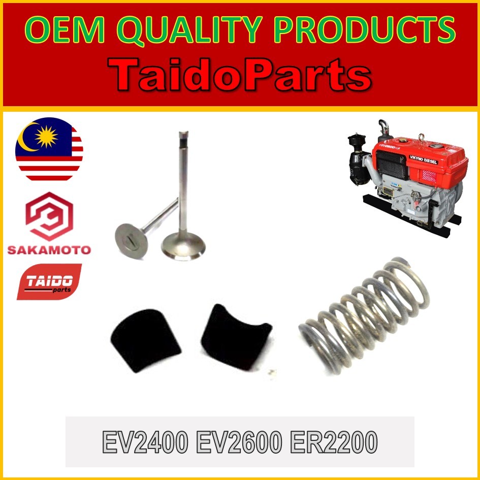 Vikyno EV2400 EV2600 Kubota ER2200 engine valve inlet and exhaust ...