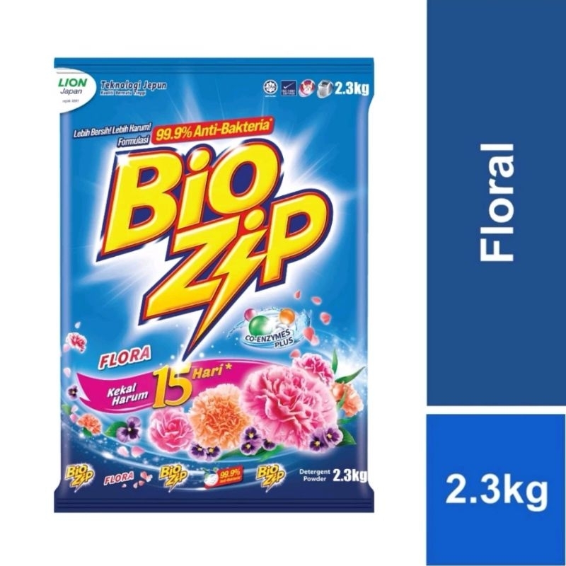 Bio Zip Detergent Powder (2.3kg) | Shopee Malaysia