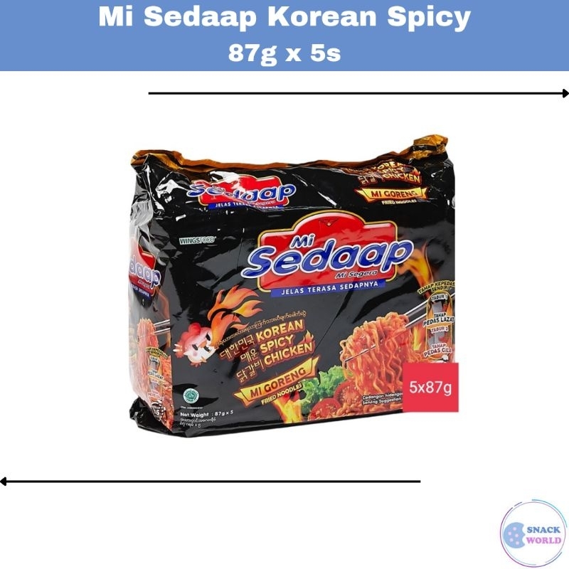Mi Sedaap Korean Spicy (87g x 5s) | Shopee Malaysia