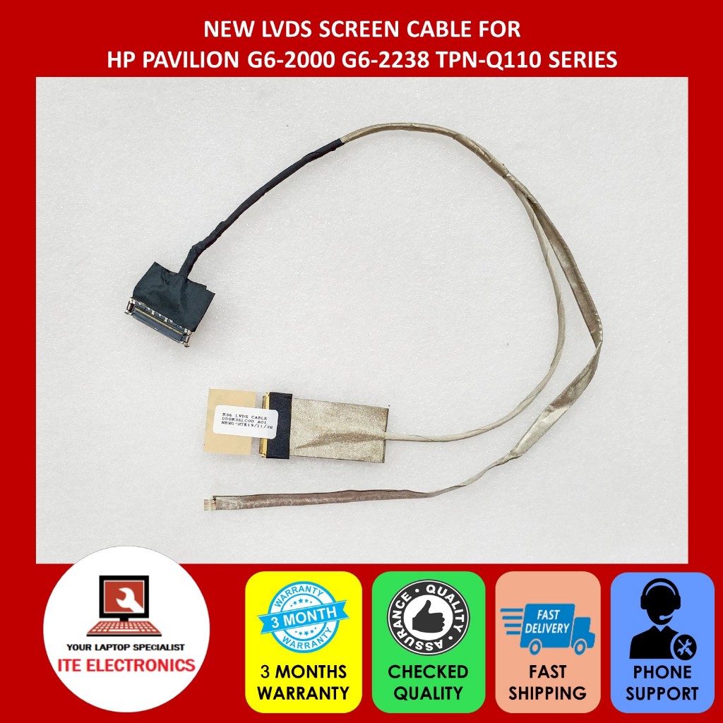 NEW HP PAVILION G6-2000 G6-2238DX TPN-Q110 SERIES LVDS SCREEN CABLE DD0R36LC00 | Shopee Malaysia