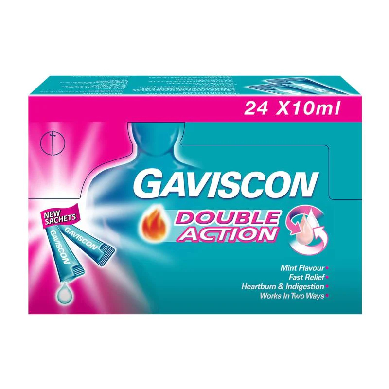 Gaviscon Double Action Liquid Sachets 10ml (5's / 24's) | Shopee Malaysia