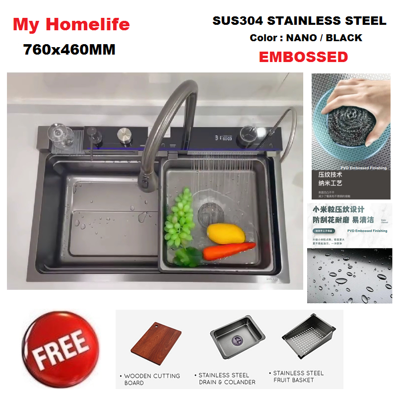ITTO IT-EB7646 SUS304 MULTIPURPOSE KITCHEN SINK WITH ACCESSORIES ...