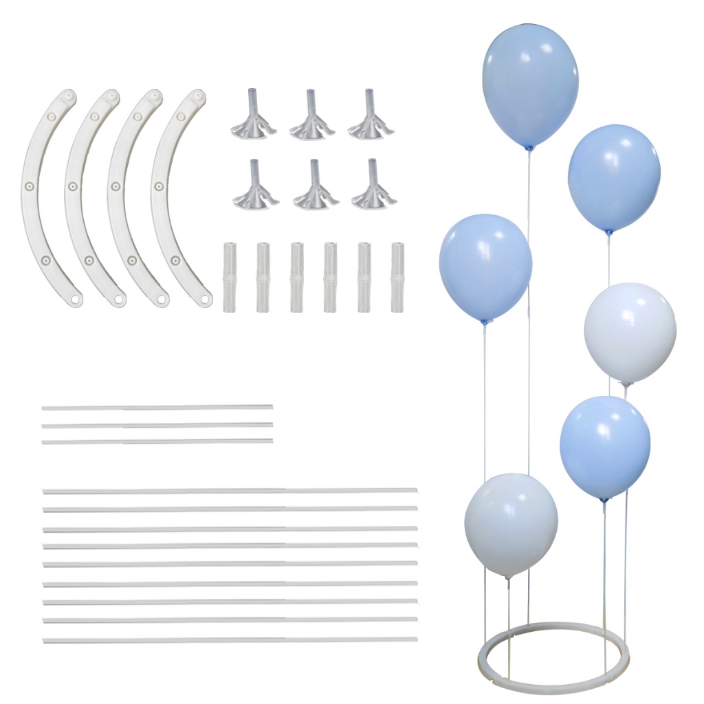 【Ready stock】Birthday Balloon Balloon Stand Round wavy Glow Balloon ...