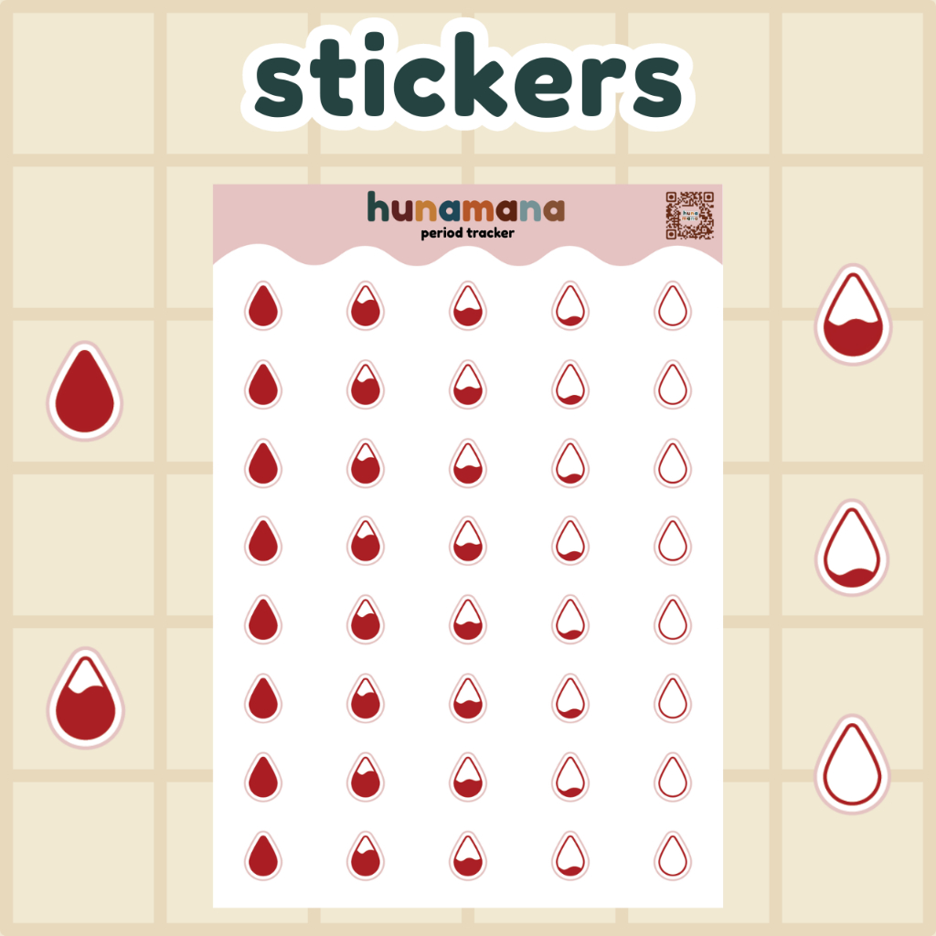 planner sticker planner sheet - period tracker sticker | period sticker ...