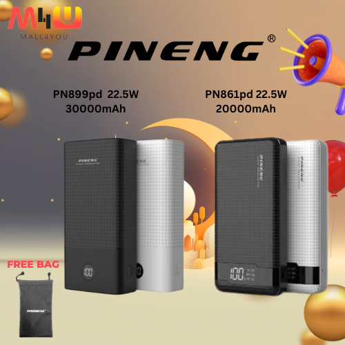 Pineng PN899PD/PN878PD 65W 30000Mah / PN861PD 20000Mah 22.5W Quick ...