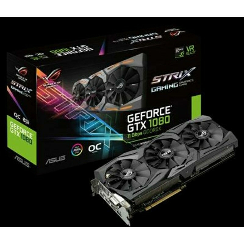 [ORIGINAL] ASUS ROG STRIX OC GTX 1080 11GBPS GDDR5X | Shopee Malaysia