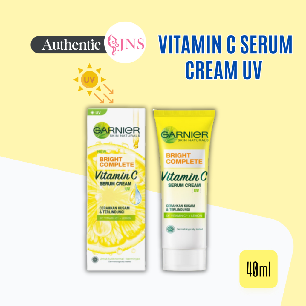 Garnier Bright Complete Vitamin C Serum Cream UV (40ml) | Shopee Malaysia