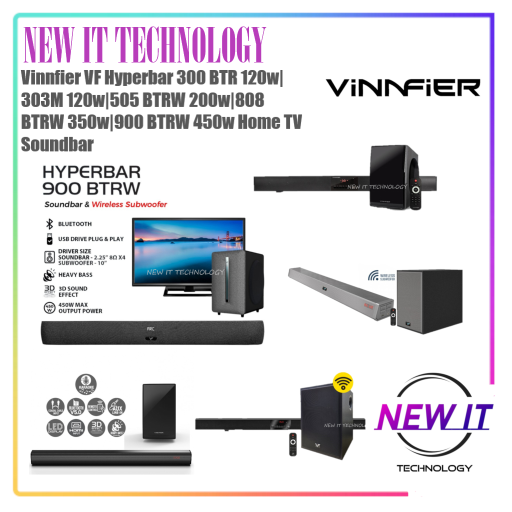 Vinnfier VF Hyperbar 300 BTU 120w|303M 120w|505 BTRW 200w|808 BTRW 350w ...