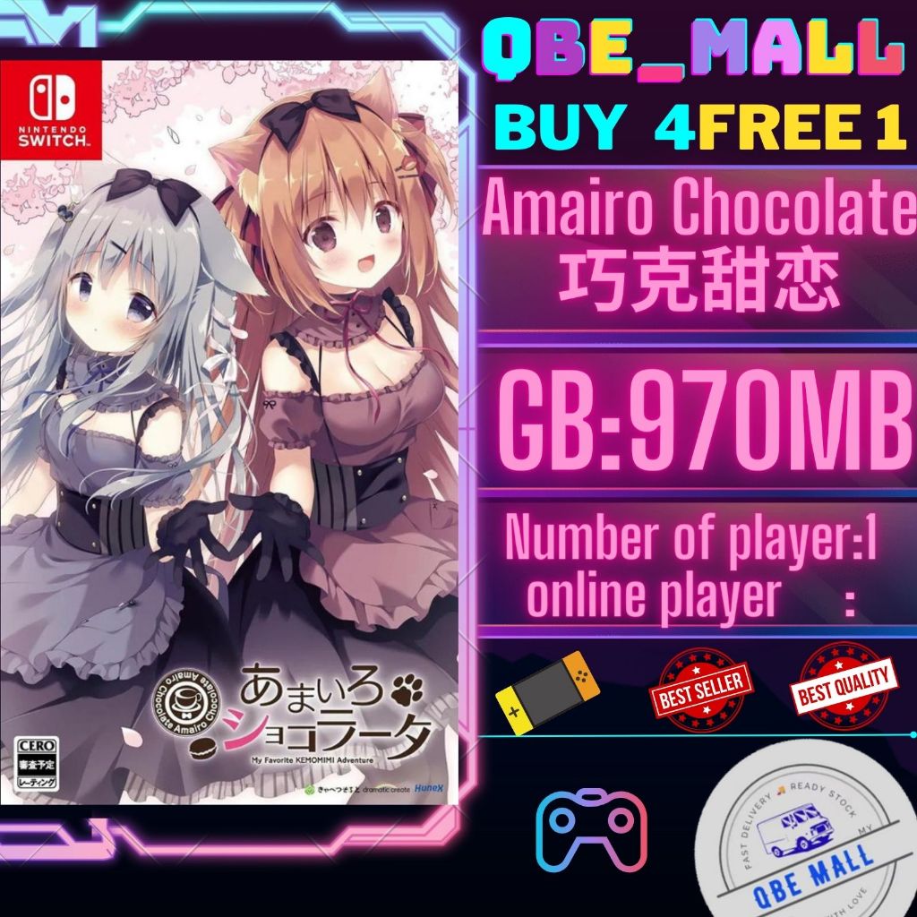 Amairo Chocolate 巧克甜恋 巧克甜戀 (Nintendo switch)DigitalDownload | Shopee ...
