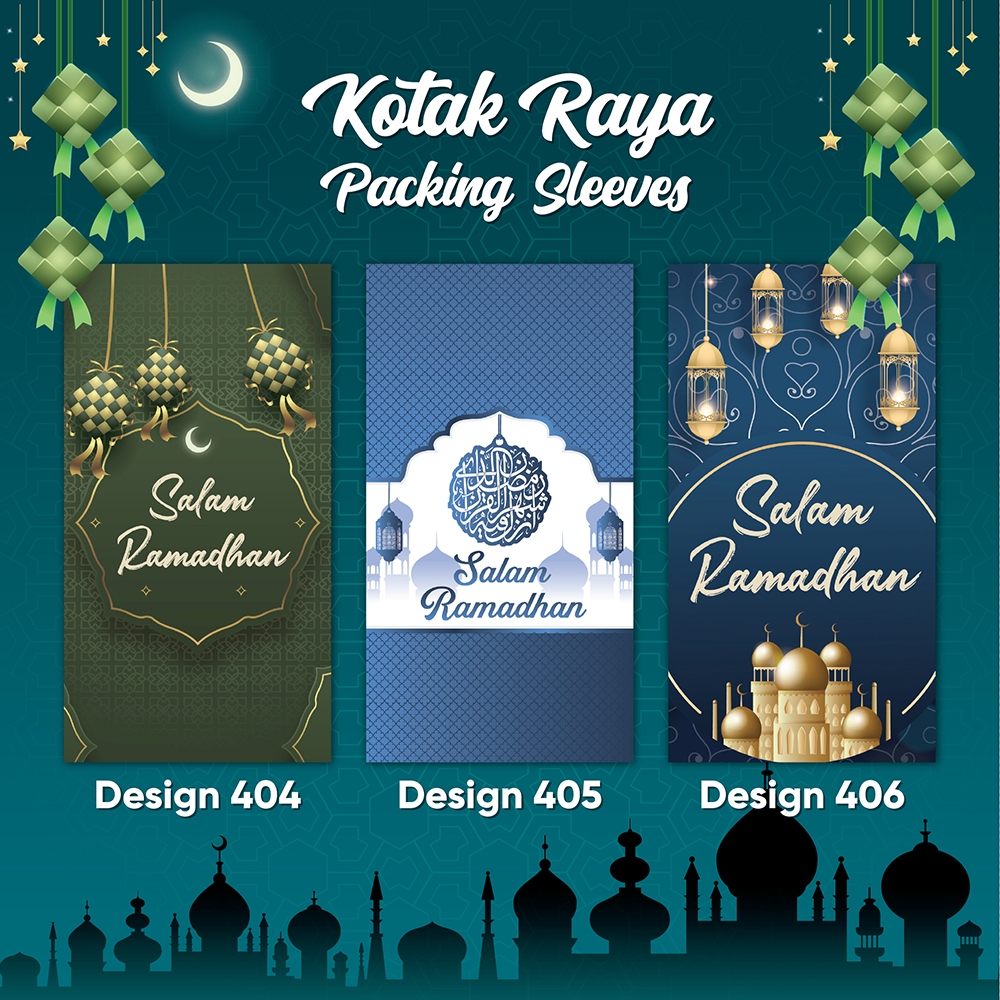 10pcs Raya Labeling Ramadhan Box Sleeves | Salam Ramadhan Packing box ...