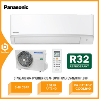Panasonic Standard Non-Inverter R32 Air Conditioner Big Flap 1.0HP 3 ...