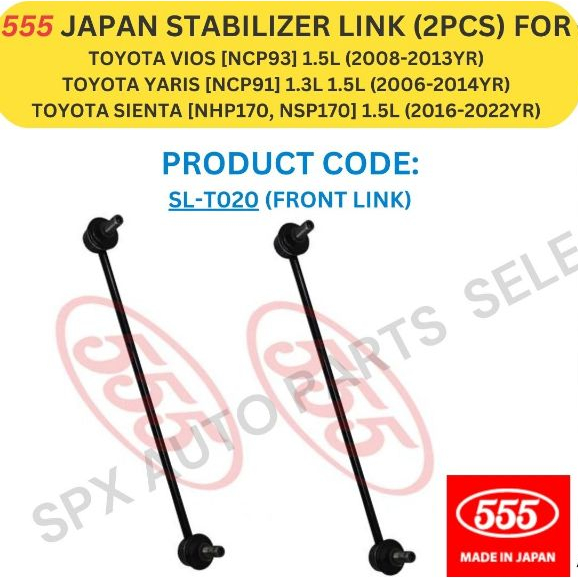 555 JAPAN GENUINE STABILIZER LINK FRONT FOR TOYOTA VIOS [NCP93] '08 ...