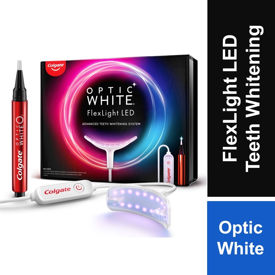 Colgate Optic White FlexLight LED Advanced Teeth Whitening System ...