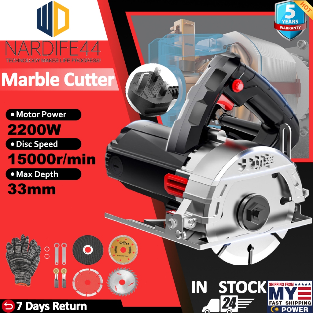 5 Years Warranty 2200W 4 inch Electric Wood Marble Cutter Ceramic Tile ...
