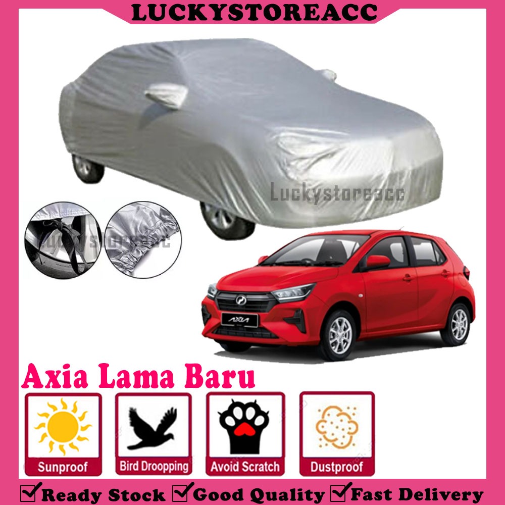 Perodua AXIA Car Cover Protection Waterproof Resistant Anti UV Scratch ...