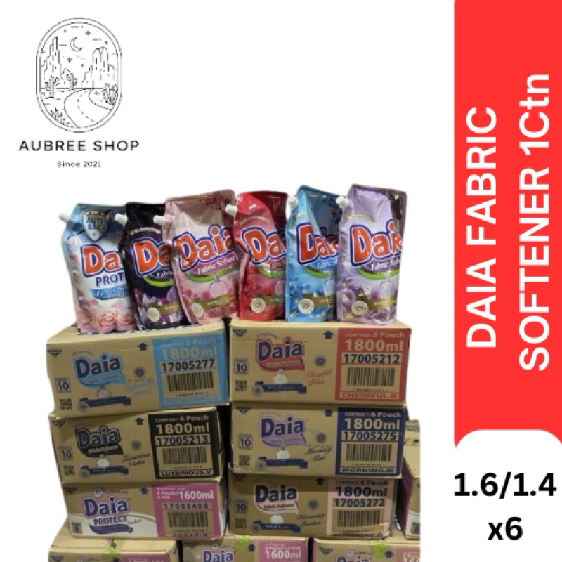DAIA FABRIC SOFTENER 1.6L/1.4L 1 CARTON/ 6 PACK | Shopee Malaysia