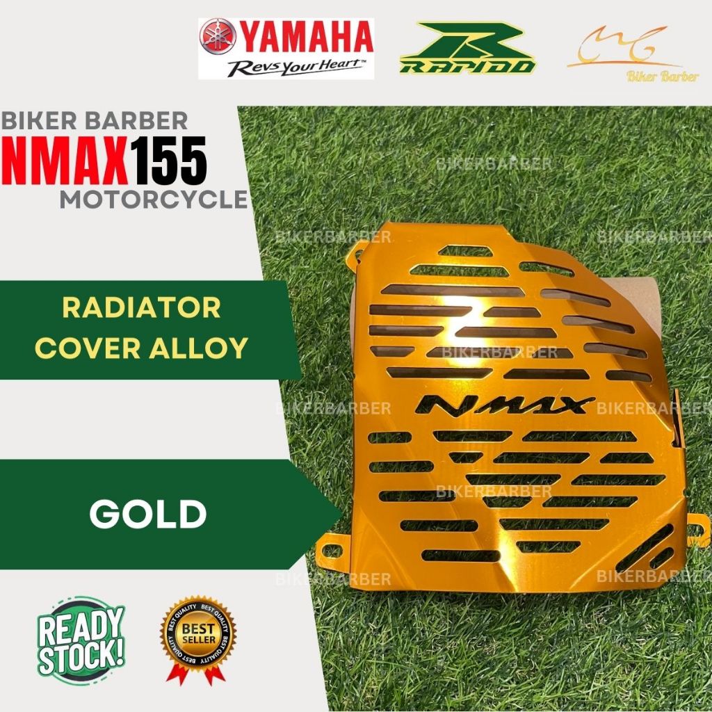 RAPIDO Yamaha Nmax Radiator Alloy Cover Gold Red | Shopee Malaysia