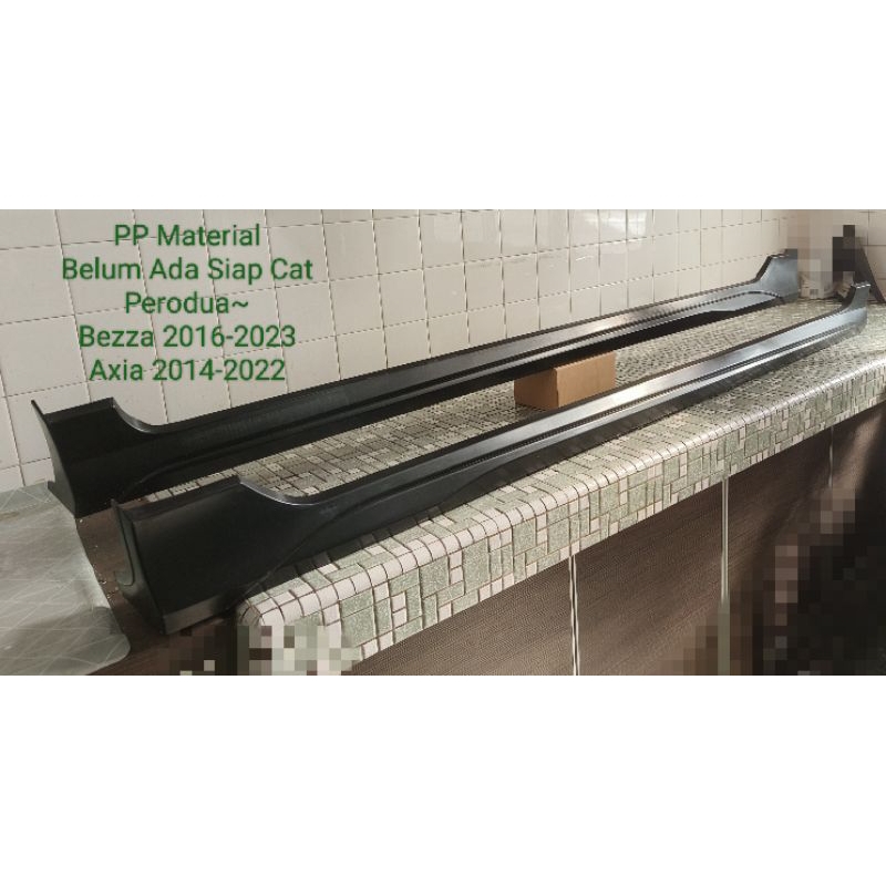 Perodua Bezza 2016-2023/Axia 2014-2022 Side Skirt Gear Up (PP Material ...