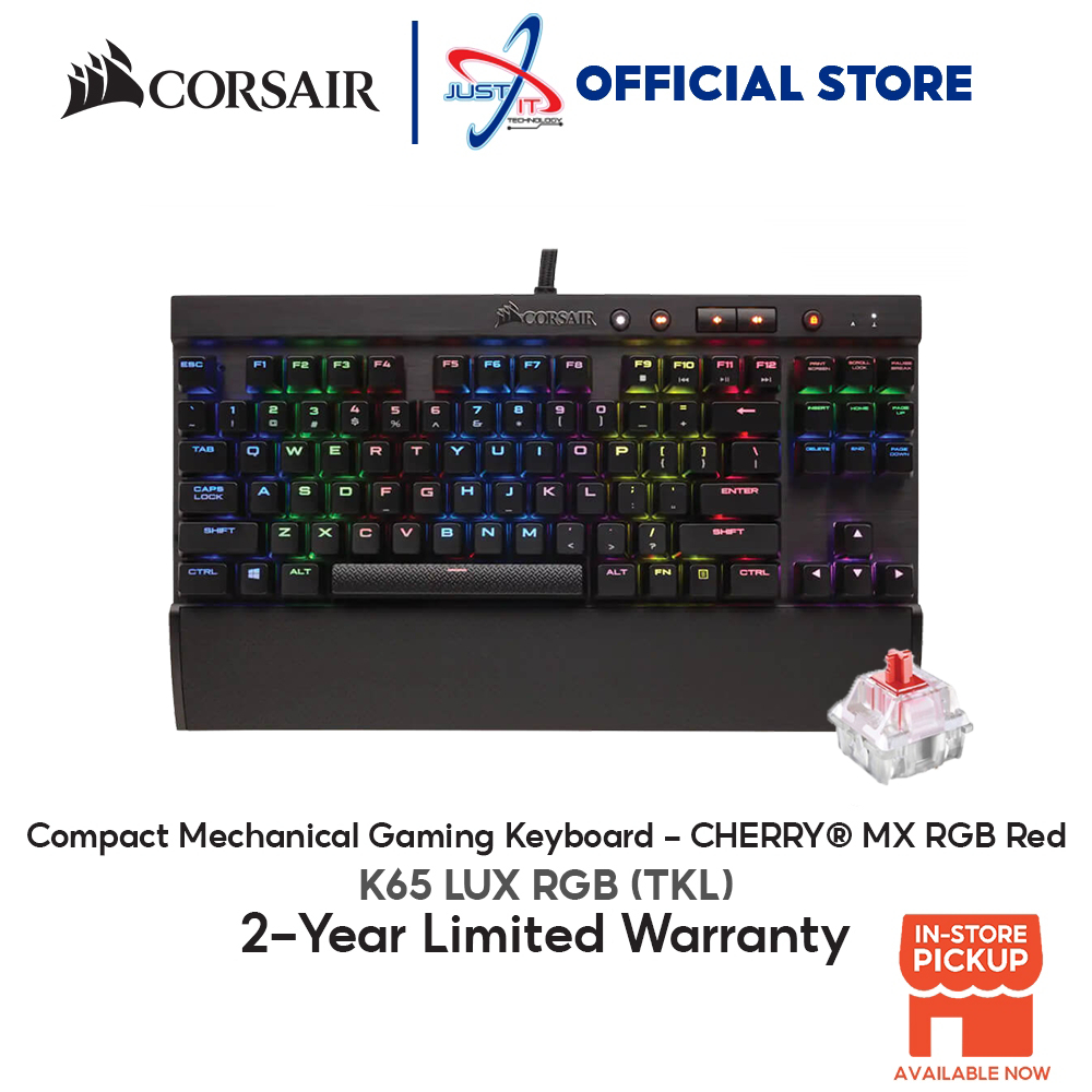 CORSAIR K65 LUX RGB TKL Compact Mechanical Gaming Keyboard — CHERRY® MX ...