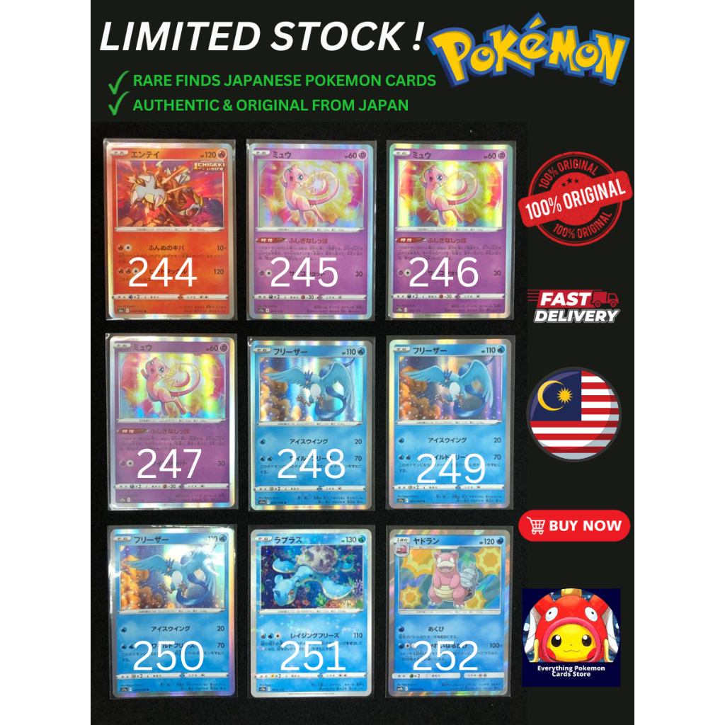 [CLEARANCE] Pokemon Japanese TCG Card Kad Pokemon Card Game Original ...