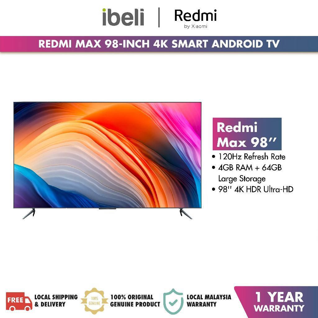 Redmi Max 98-inch 4K Smart Android TV 120HZ UHD HDR High-Resolution TV ...