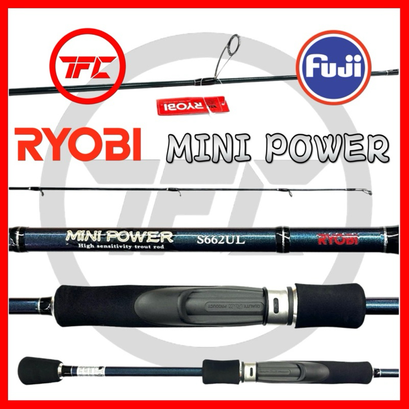 2024 New RYOBI Mini Power Spinning Ultralight Rod UL BFS Finesse Ultra Light Fishing ULG ...