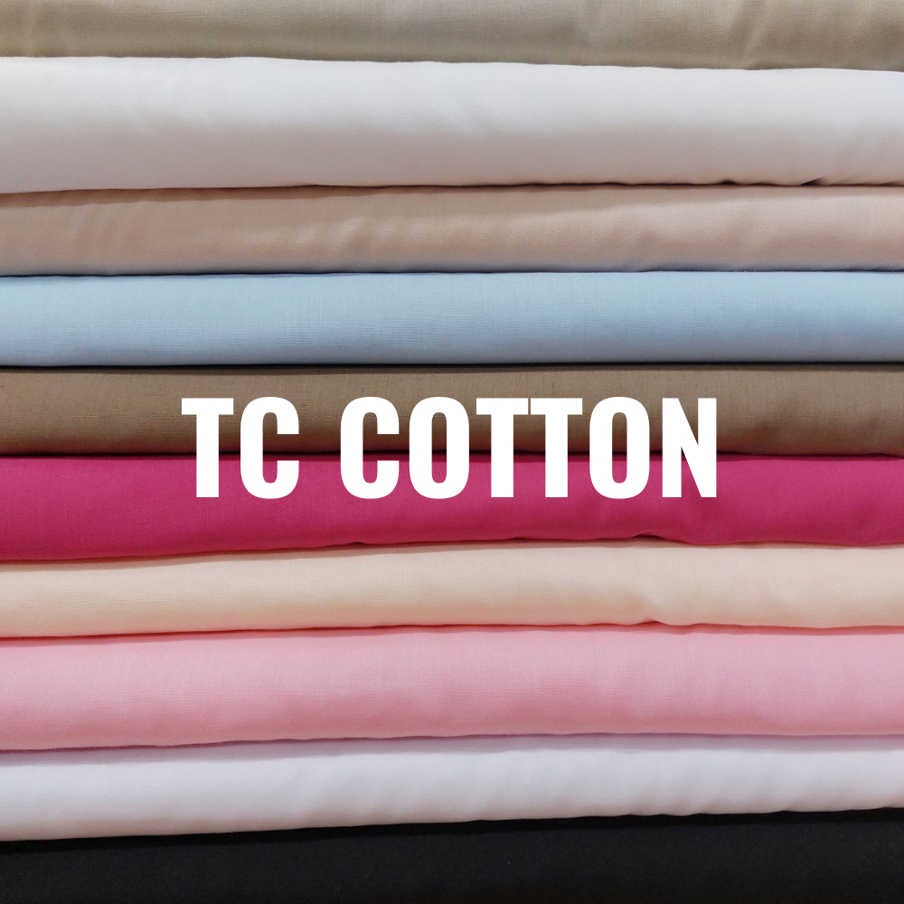 🌸 Cotton TC Fabric Plain Solid Black White For Inner | Shopee Malaysia