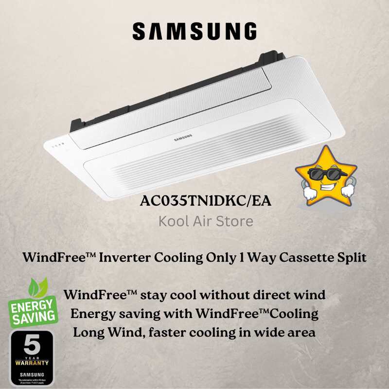 Samsung WindFree™ 1-Way Cassette | Shopee Malaysia