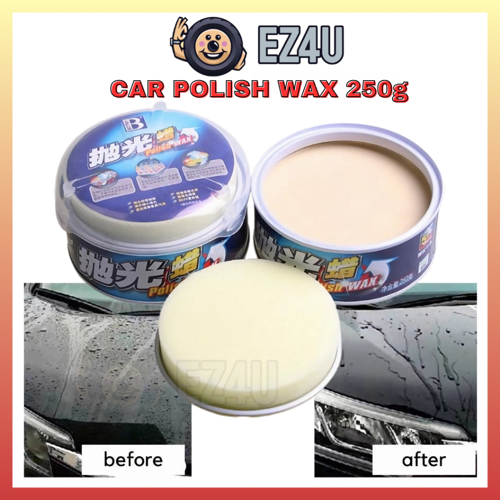 [EZ4U] BOTNY CAR POLISH WAX Include Wax Sponge Car Waxing Car Paint ...