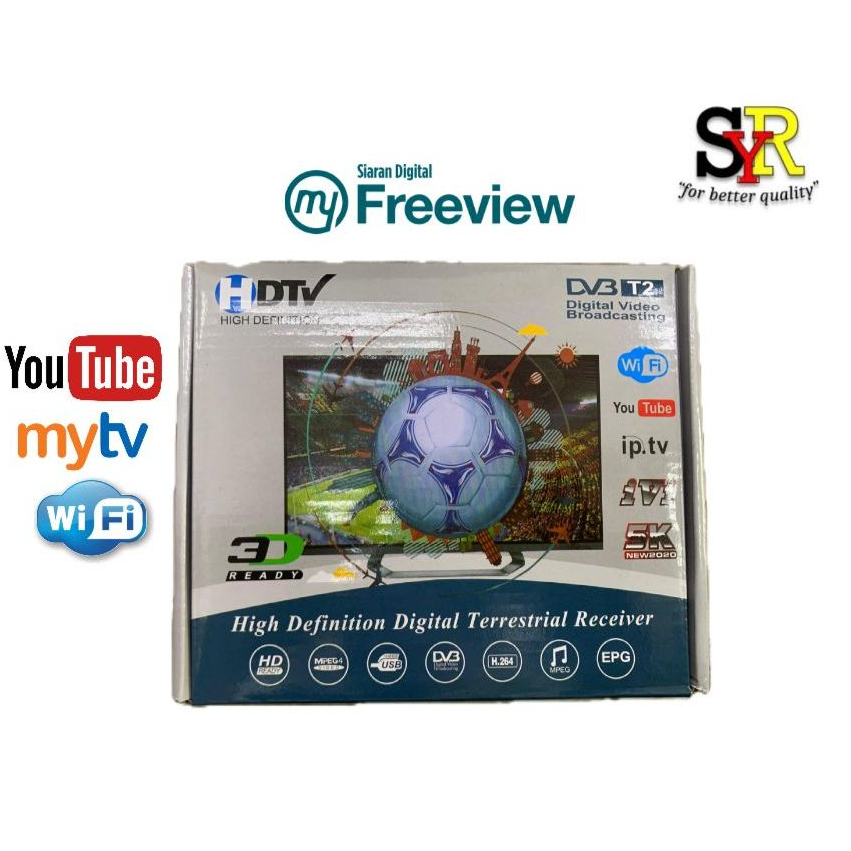 SET TOP BOX MYTV Decoder Dekoder Box DVB-T2 Digital Myfreeview Full HD ...