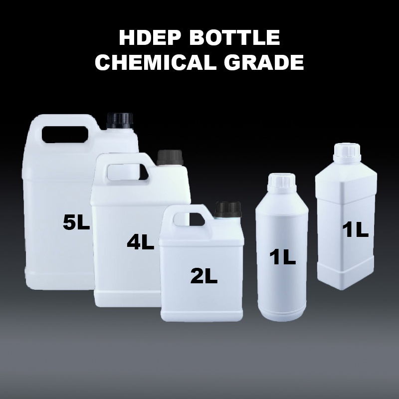 HDPE Plastic Bottle With Cap Heavy Duty Semi Transparent/Opaque ( 1L / 2L / 4L / 5L ) | Shopee ...