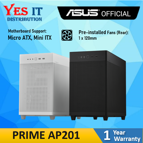 Asus PRIME AP201 Micro ATX Case Mesh / A21 Mesh m-ATX Casing (Black ...