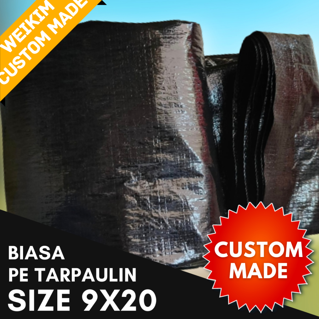 [Side Cover] WeiKim Size 9x20 All Black Kanvas Korea PE Biasa Canvas ...