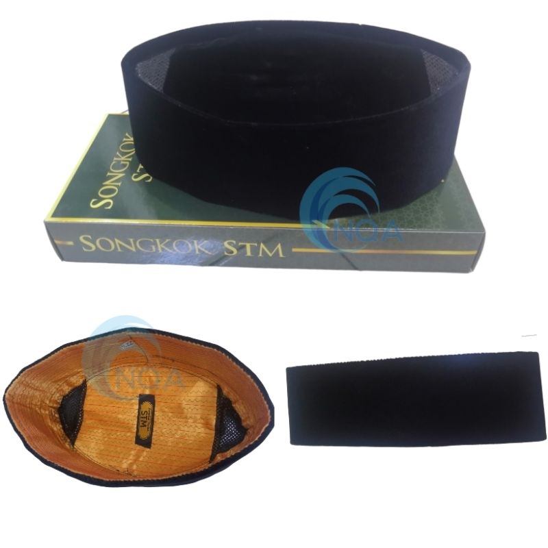 SONGKOK NASIONAL MELAYU SONGKOK STM LIPAT AC TINGGI 9CM HITAM | Shopee ...